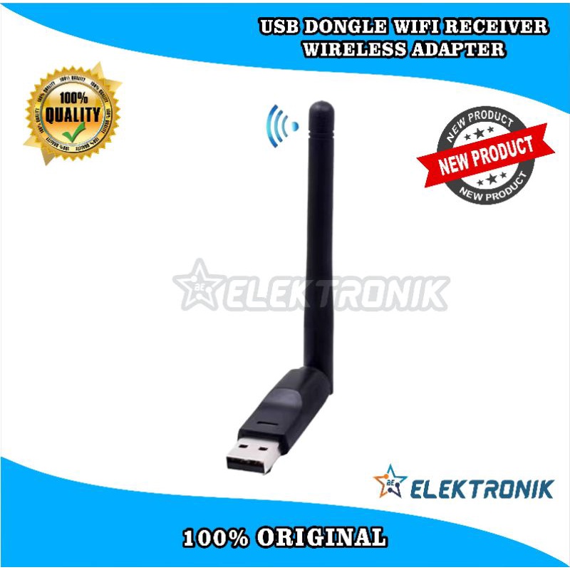 Jual Dongle WiFi Receiver USB Wireless Adapter MT-7601 ORIGINAL bisa untuk set top box digital ...