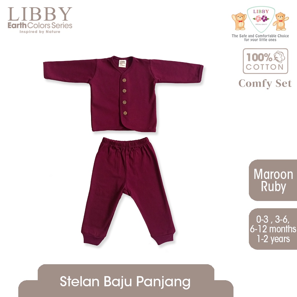 Jual LIBBY Piyama Bayi-Setelan Panjang Bayi-Baju Tidur Bayi-LIBBY EARTH COMFY SET Seri 5 (1 Stel ...