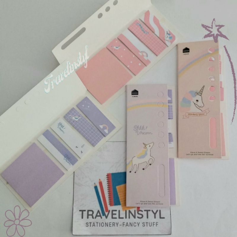 Jual Sticky Notes Unicorn - Penanda Buku Unicorn | Shopee Indonesia
