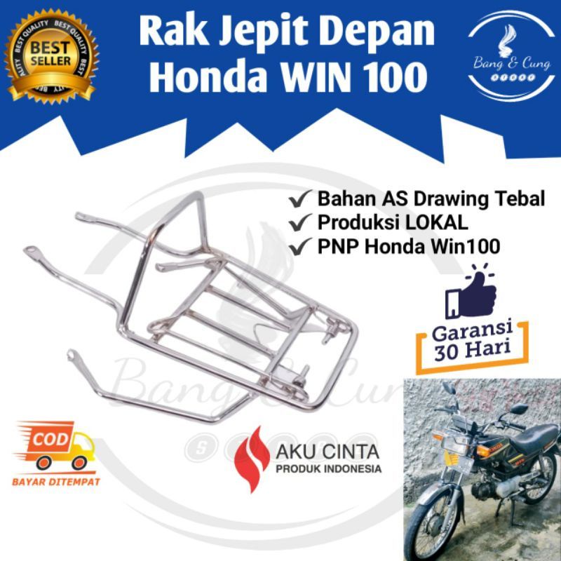 Jual RAK DEPAN HONDA WIN RAK JEPRET HONDA WIN 100 STANDART BAHAN BESI ...