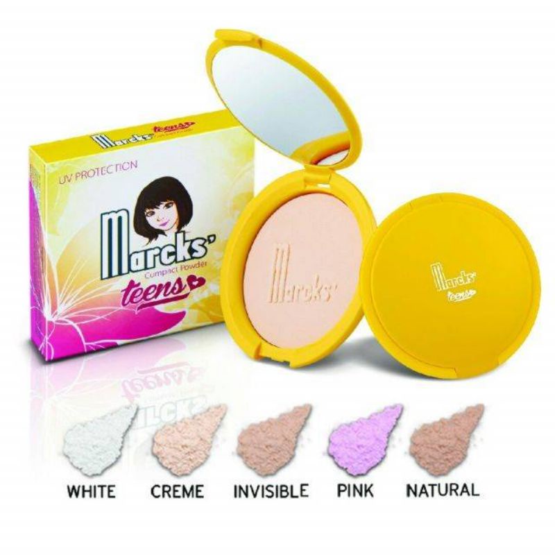 Jual Marcks teens compact refill All Variant (creme,pink, invisible ...