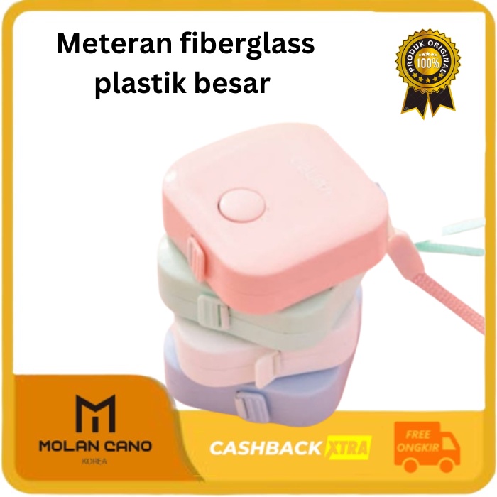 Jual MOLAN CANO Meteran fiberglass plastik besar meteran kain otomatis ...