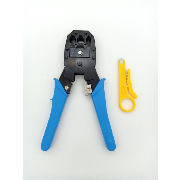 Jual Crimping Tool Triple RJ-45 RJ-11 Cutter / Crimping Tools 3 Hole ...
