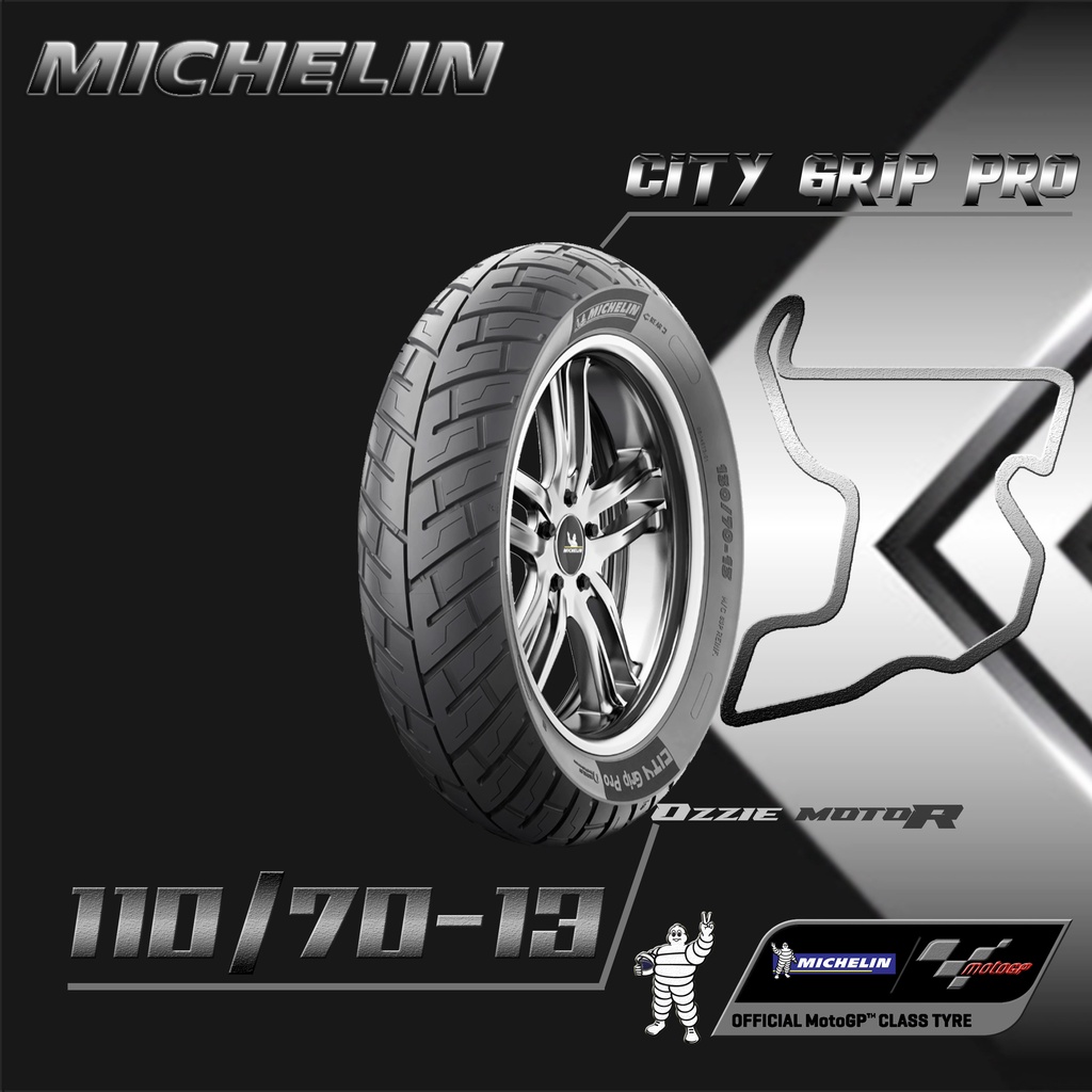Jual MICHELIN CITY GRIP PRO TUBELESS RING 13 & 14 UKURAN 110/70-13 ...