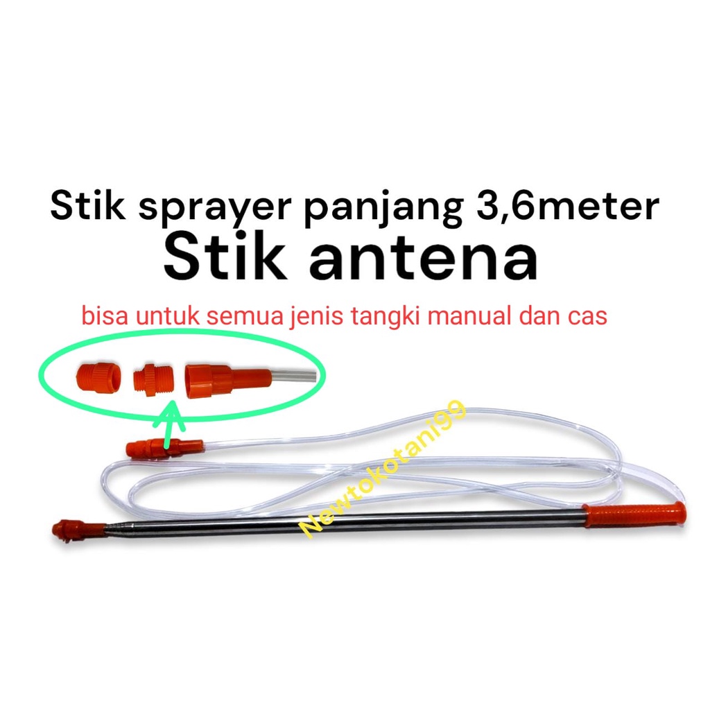 Jual ( 3,6 meter ) Stik teleskopik / stik panjang / stik antena 3,6m ...