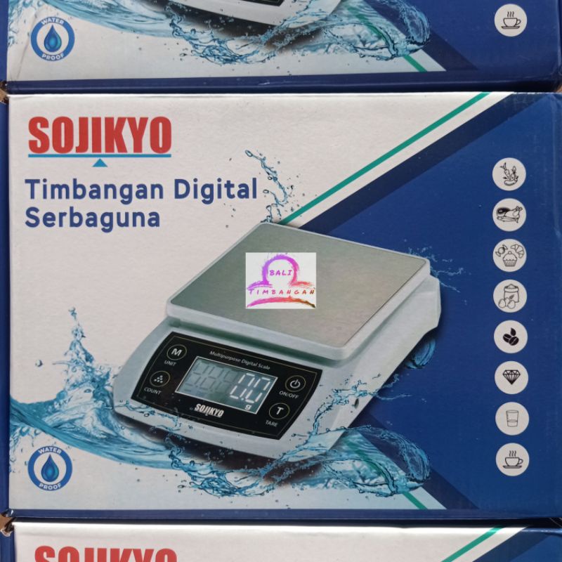 Jual Timbangan Digital Dapur 5Kg / 0.1gr Waterproof Sojikyo Multifungsi ...