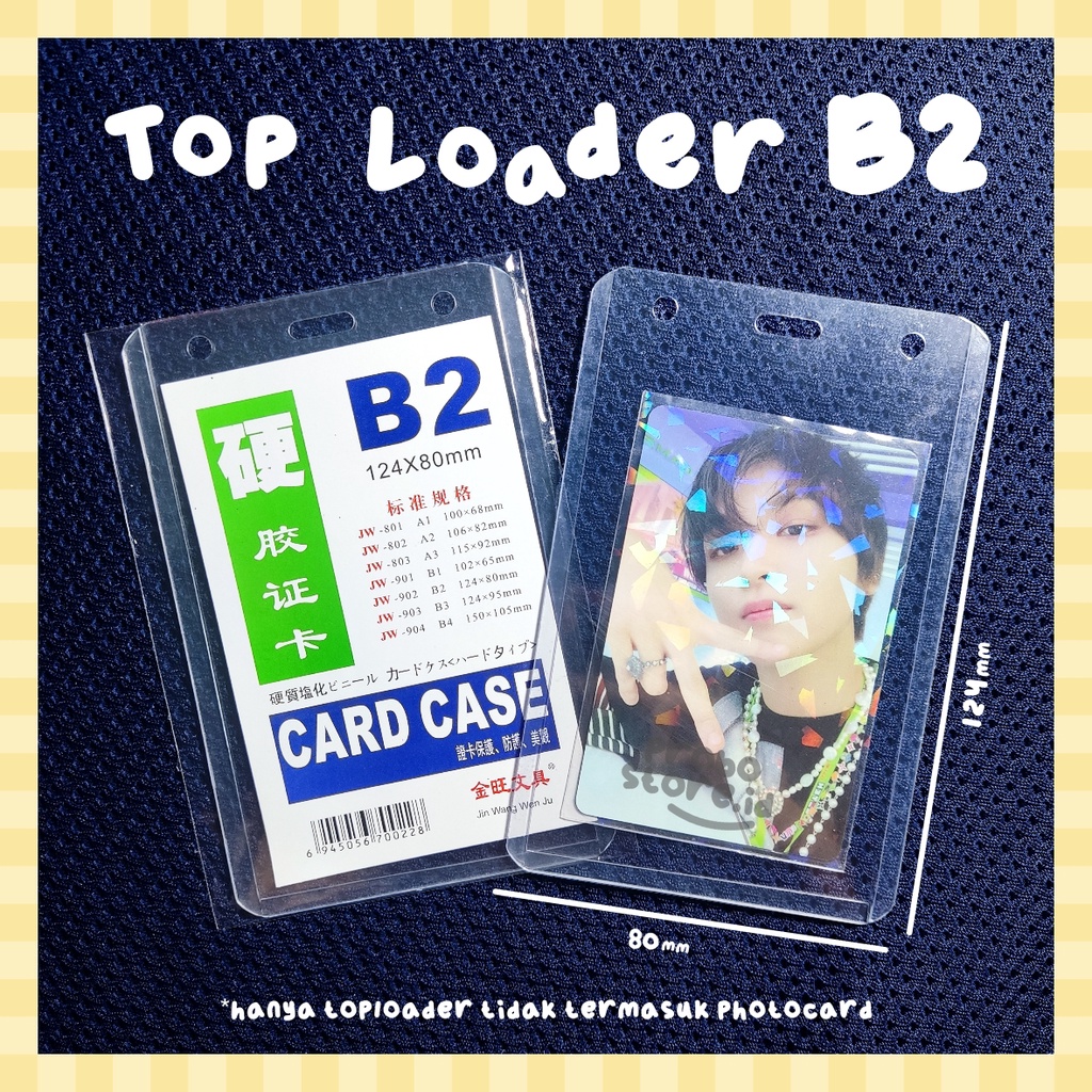 Jual TopLoader Photocard Id Card Case B2 | Shopee Indonesia