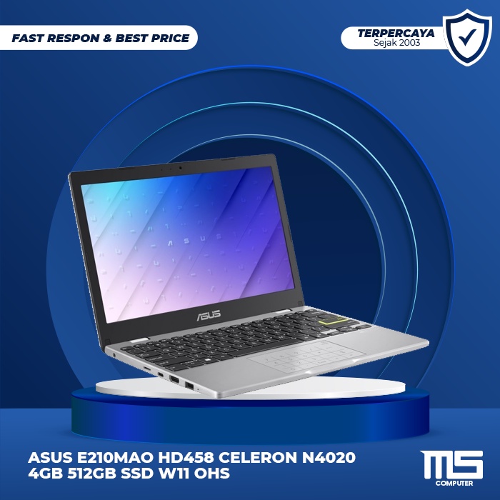 Jual ASUS E210MAO HD458 CELERON N4020 4GB 512GB SSD W11 OHS | Shopee ...