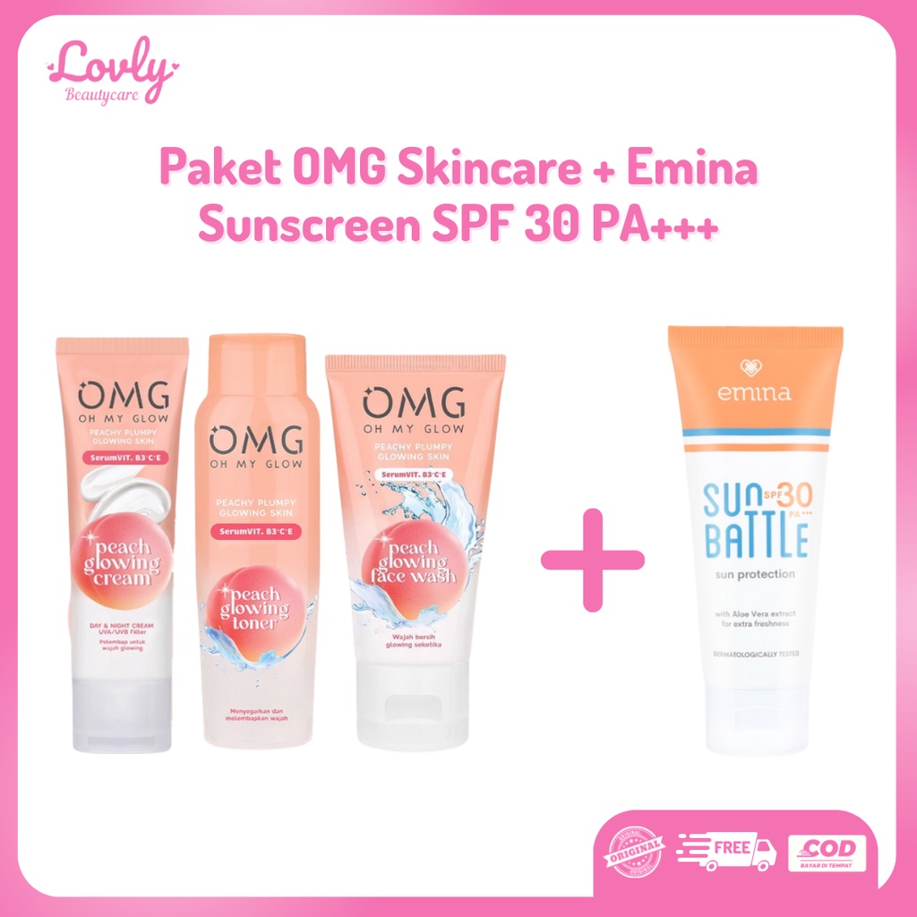 Jual PAKET LENGKAP BASIC SKINCARE OMG DAN SUNSCREEN | Shopee Indonesia