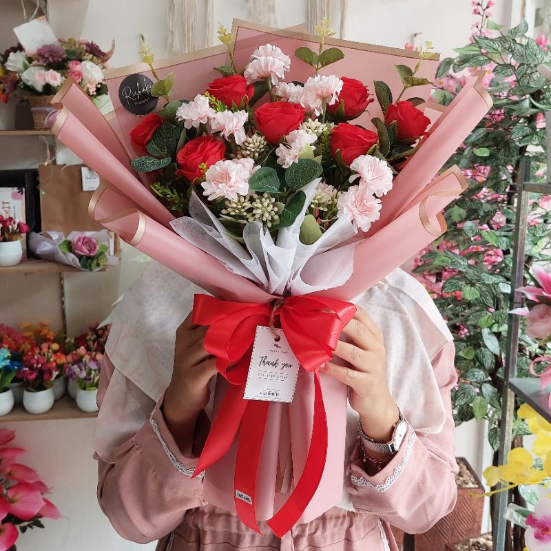 Jual Buket Bunga premium Artifisial Large Size Murah! lamaran/wisuda ...