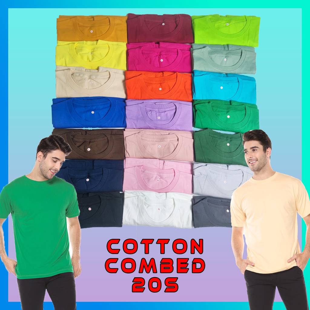 Jual LOCO - KAOS POLOS 100% COTTON COMBED 20S PREMIUM - S-XXL | KATUN ...