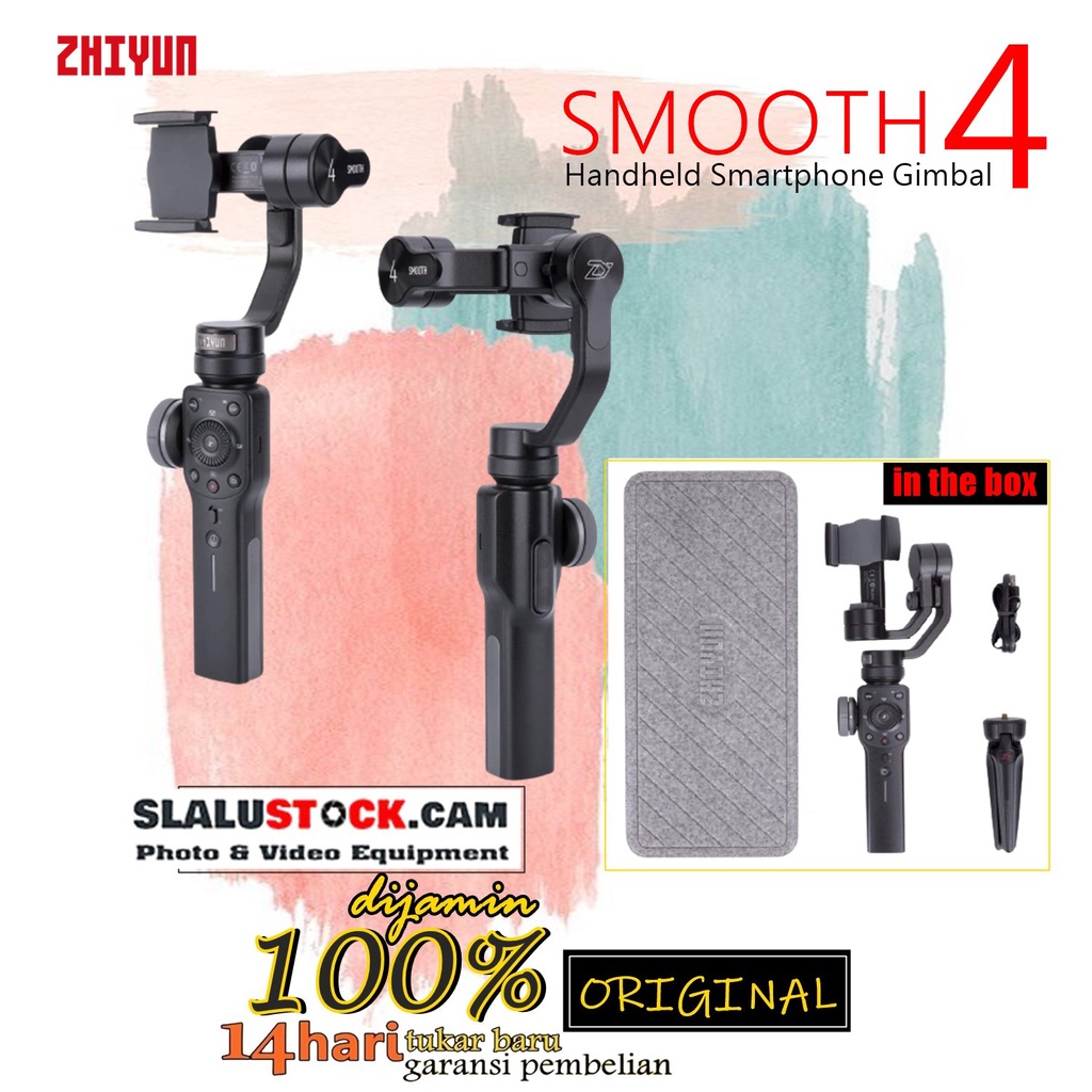 Jual Zhiyun Smooth 4 Gimbal 3-Axis Stabilizer Smartphone Original | Shopee Indonesia