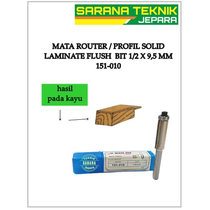Jual Mata Router / Profil Laminated Flush Trimming 10mm Solid 151-010 ...