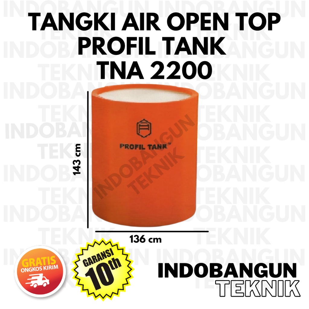 Jual Tandon Toren Tangki Air Profil Tank TNA 2000 Bak Terbuka Open Top ...