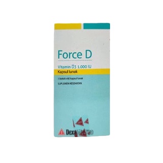 Jual FORCE D VITAMIN D3 1000 IU BOTOL 60 CAPSUL | Shopee Indonesia