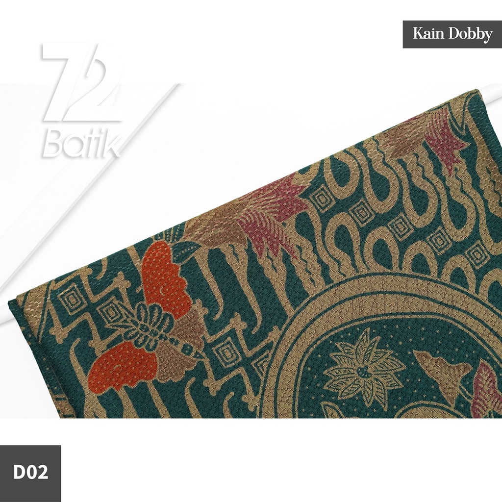 Jual KAIN BATIK PREMIUM Dobby Motif Sungai Kupu Hijau 722773 Cap 72 ...