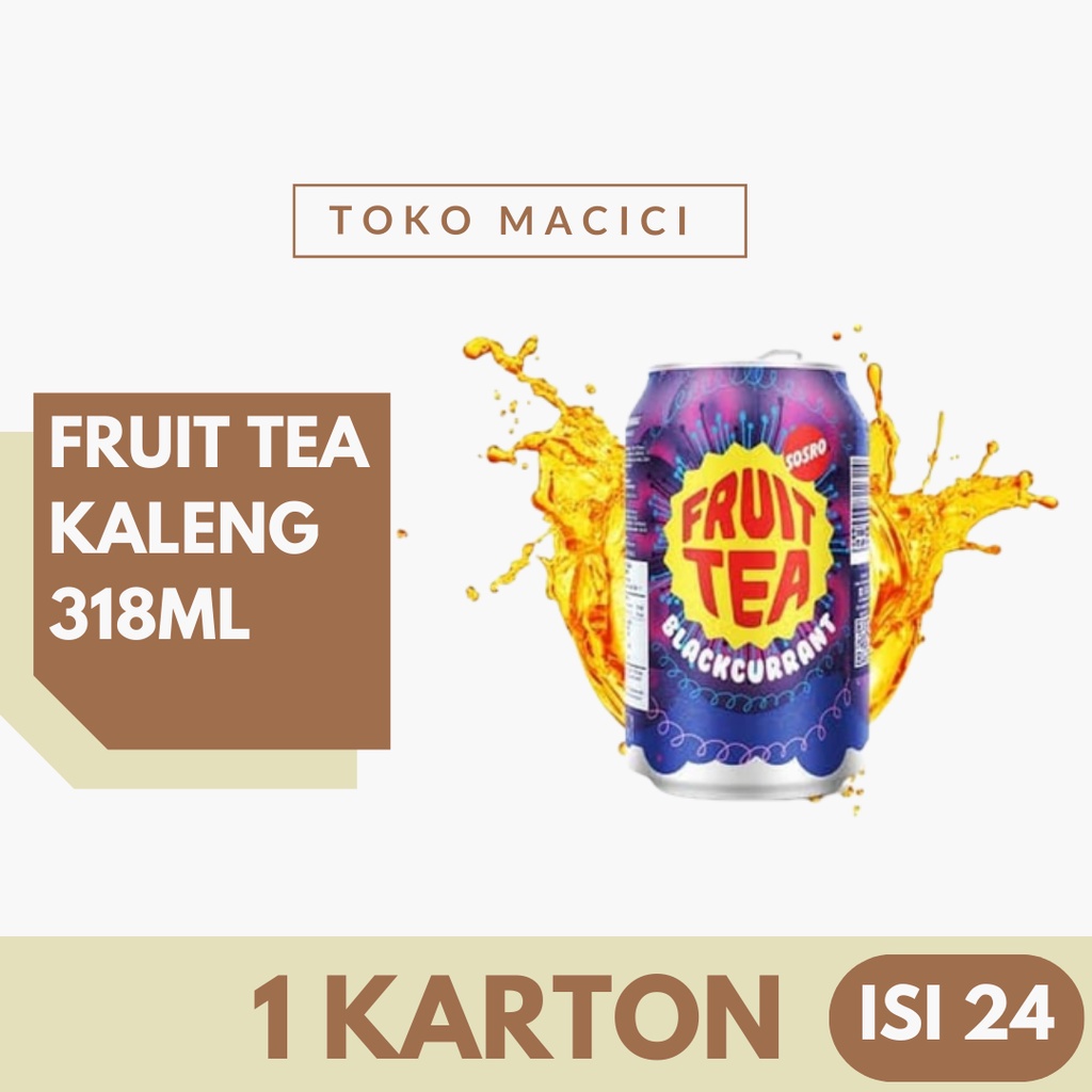 Jual FRUIT TEA BLACKCURRANT KALENG 318ML 1 DUS ISI 24 | Shopee Indonesia