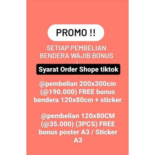 Jual BENDERA MURAH !! CUSTOM UKURAN DAN EDIT DESAIN SESUAI KEINGINANMU ...