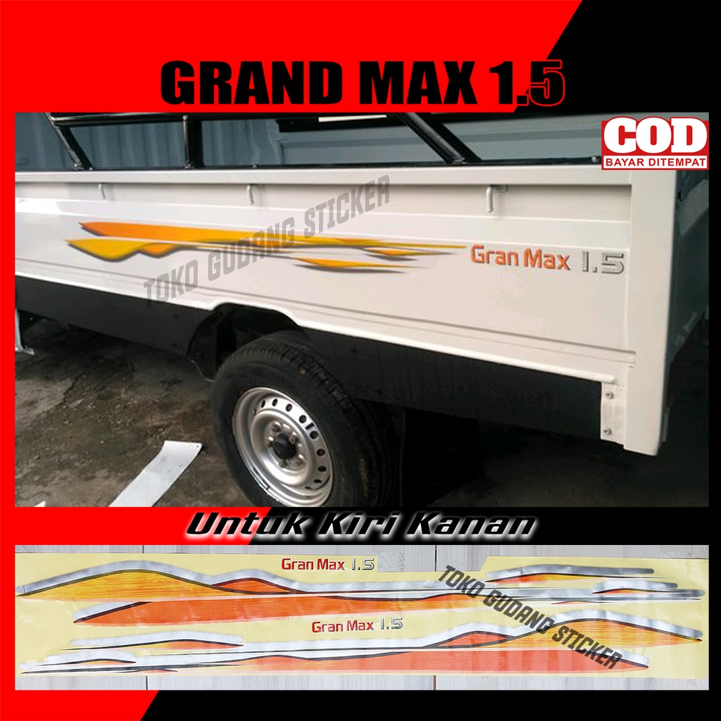 Jual STICKER GRANDMAX PICKUP 1.5 LIS BODY MOBIL GRAND MAX BAK | Shopee ...