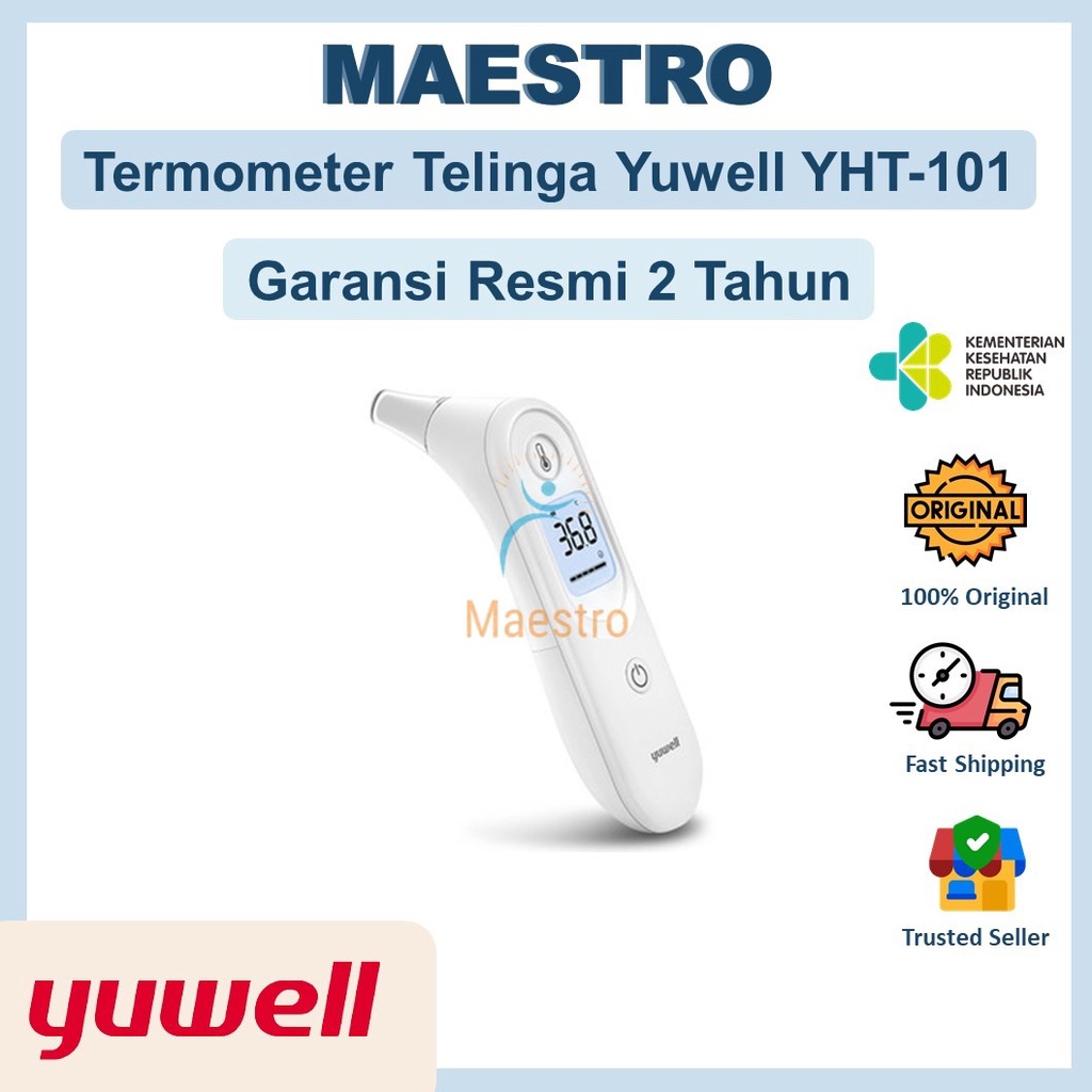 Jual Yuwell YHT-101 Termometer Telinga Ear Thermometer YHT101 | Shopee ...