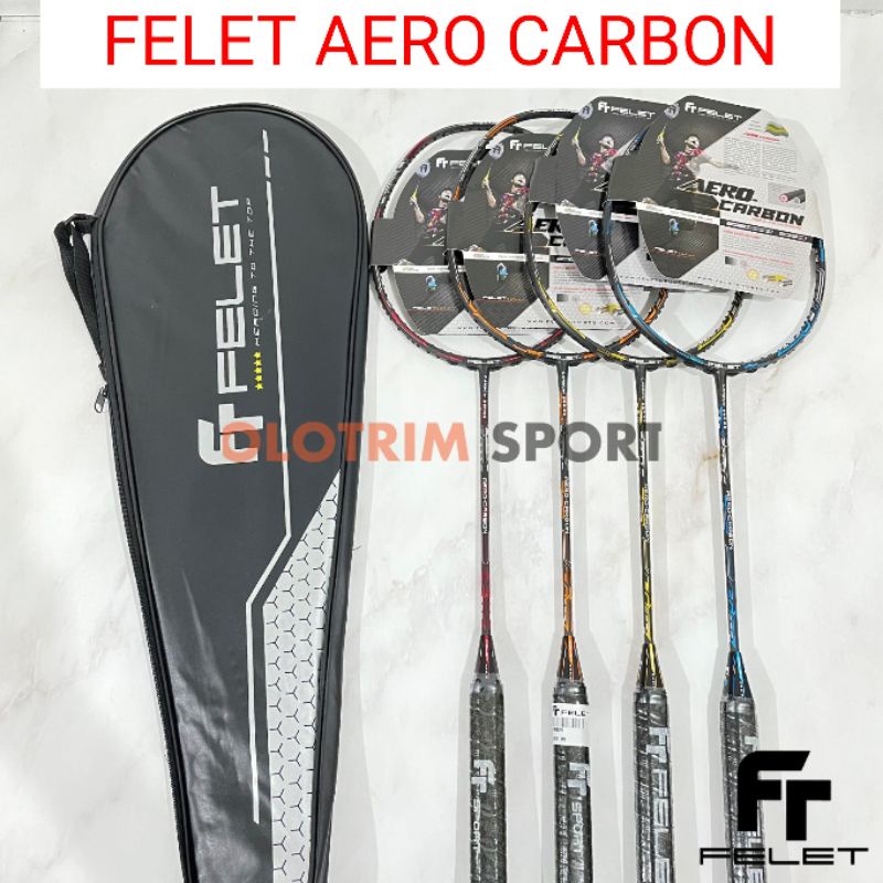 Jual Raket Badminton FELET AERO CARBON PRO 35LBS AeroCarbon Original ...
