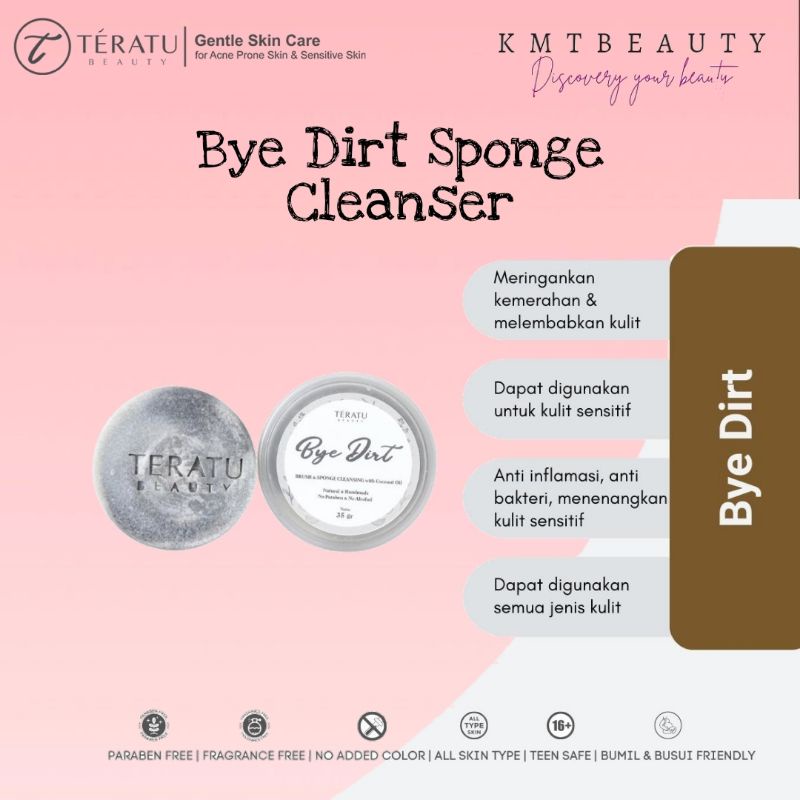 Jual Teratu Beauty Bye Dirt Brush & Sponge Cleansing Soap With Coconut ...