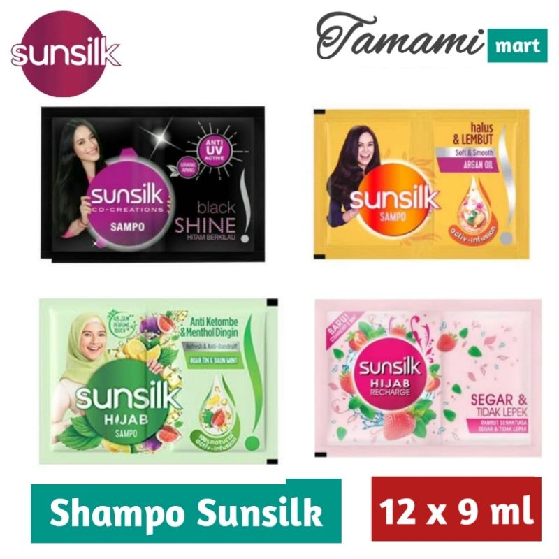 Jual Shampo sunsilk sachet isi 12 shampoo renceng | Shopee Indonesia
