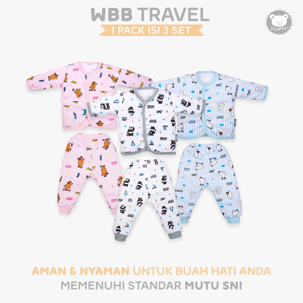 Jual FLUFFY Stelan Panjang-Panjang WE BARE BEARS (Isi 3Psng) SBJJSB WTR SML | Shopee Indonesia