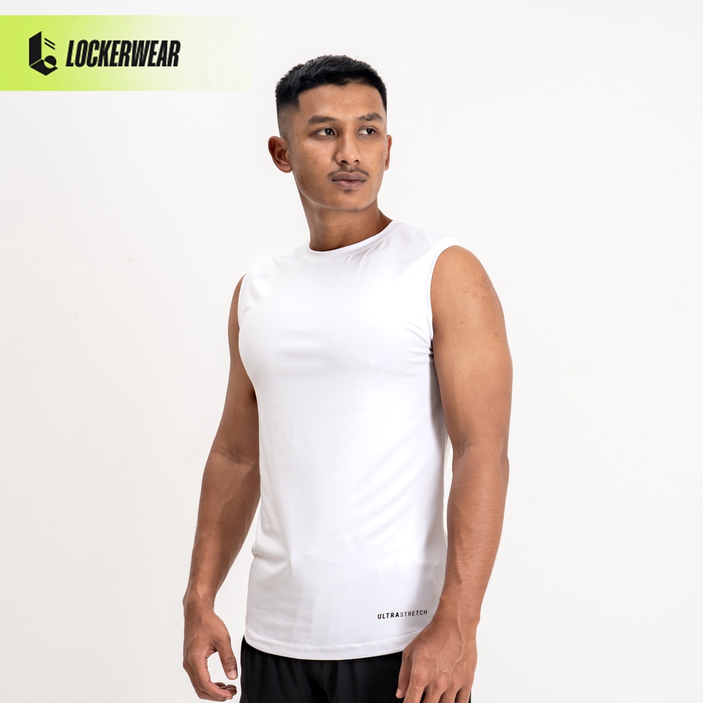 Jual Tank Top Compression Shirt Baselayer Manset Sport Pria Sleeveless ...