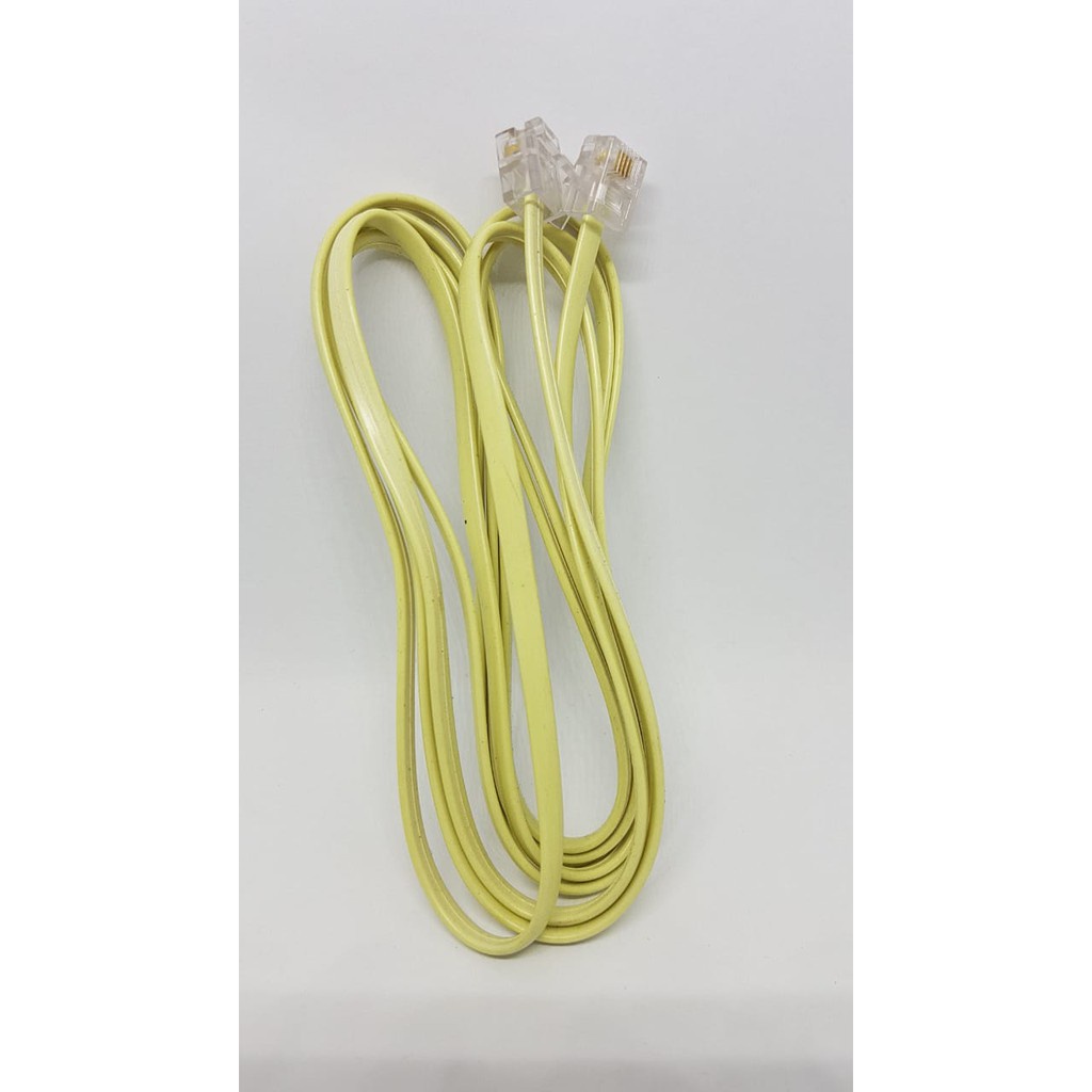 Jual Kabel Line Telepon 2M + Jack RJ11 | Shopee Indonesia