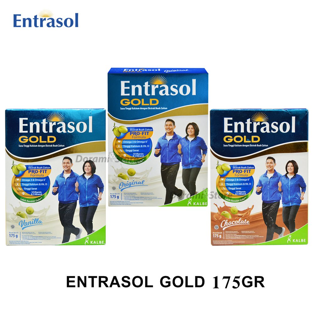 Jual ENTRASOL GOLD ORIGINAL/VANILA/COKLAT BOX 170 GR | Shopee Indonesia