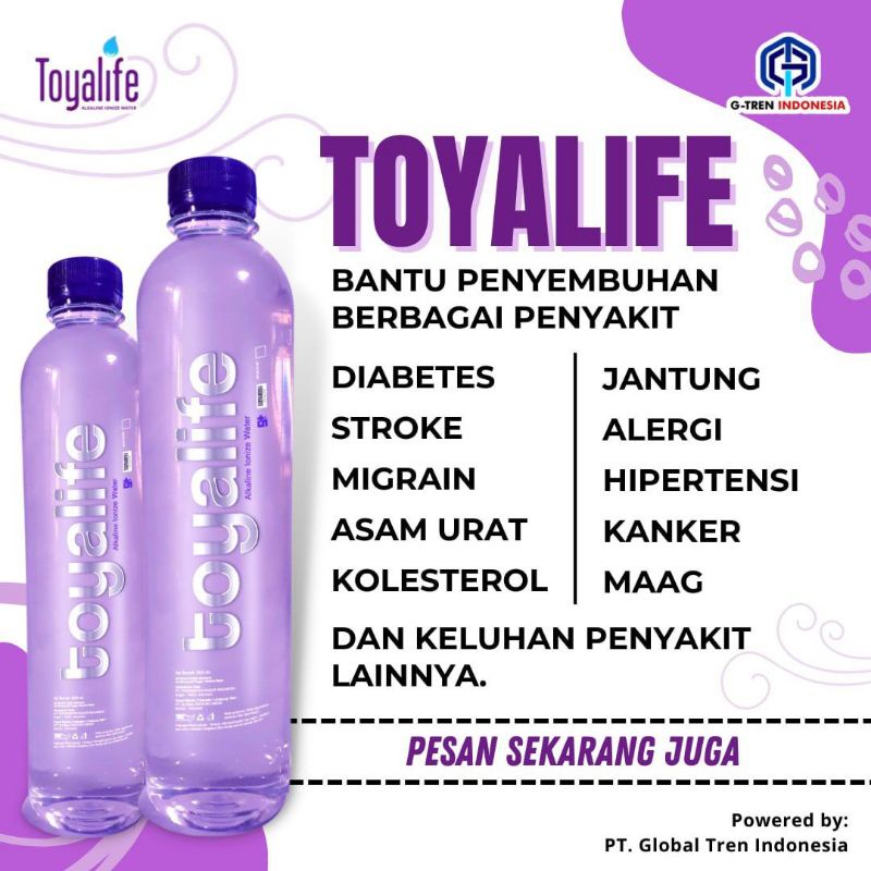 Jual Air alkali Toyalife pH 9+ 1 karton 12 botol | Shopee Indonesia