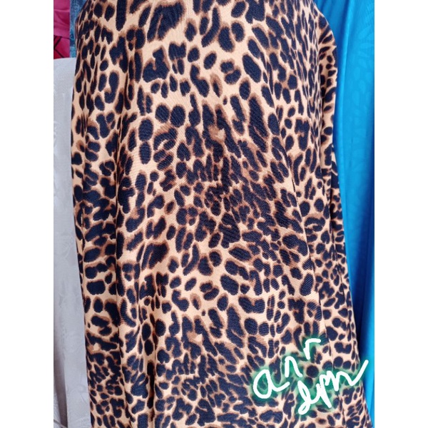 Jual scuba motif macan warna dasar orangemuda | Shopee Indonesia