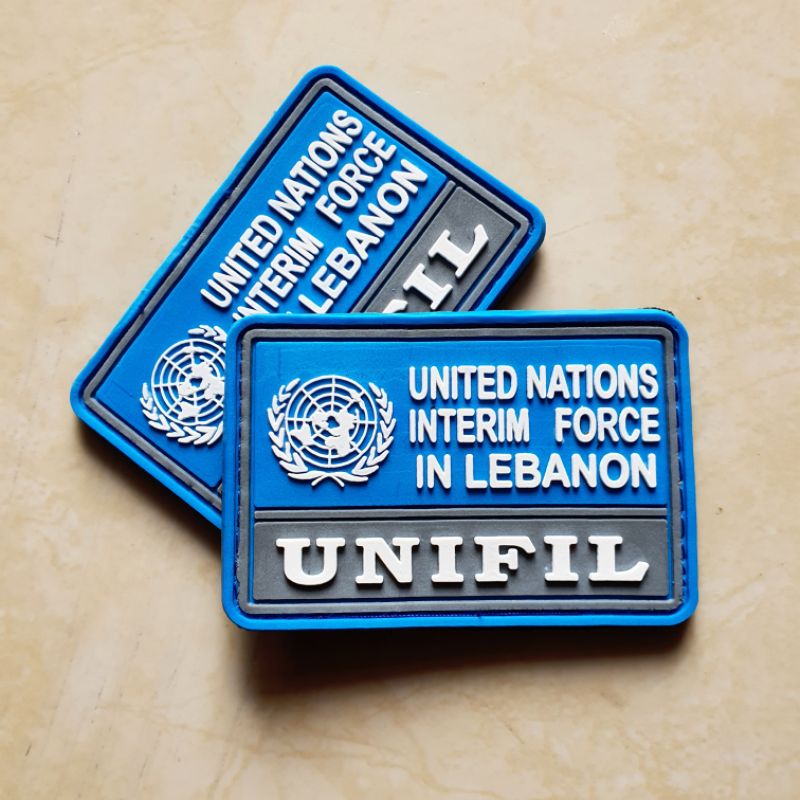 Jual patch rubber logo unifil - united nations interim force in lebanon ...