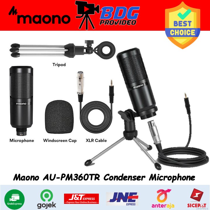 Jual Maono AU-PM360TR Condenser Microphone | Shopee Indonesia