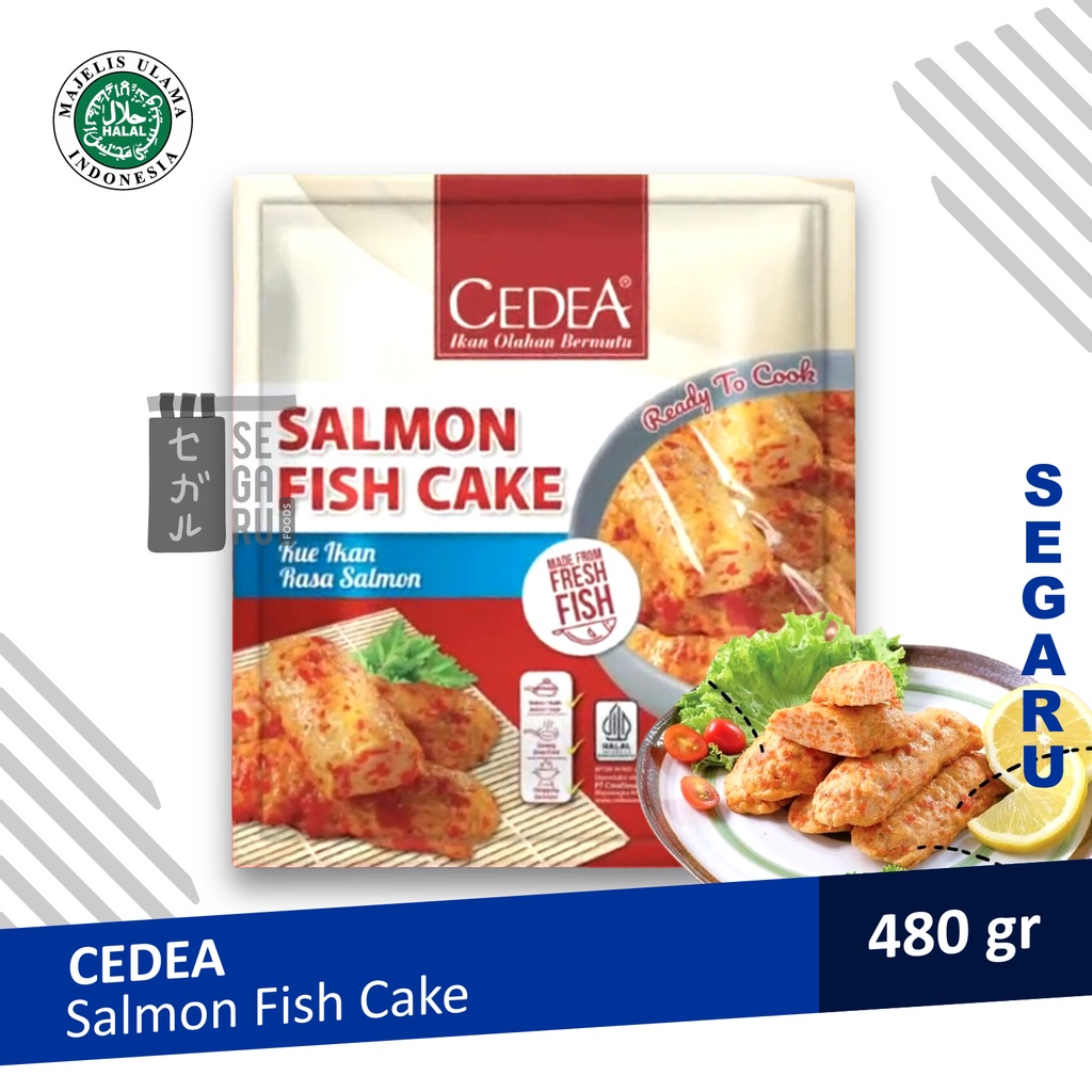 Jual CEDEA Salmon Fish Cake Kue Baso Ikan Rasa Salmon 480 Gram | Shopee ...