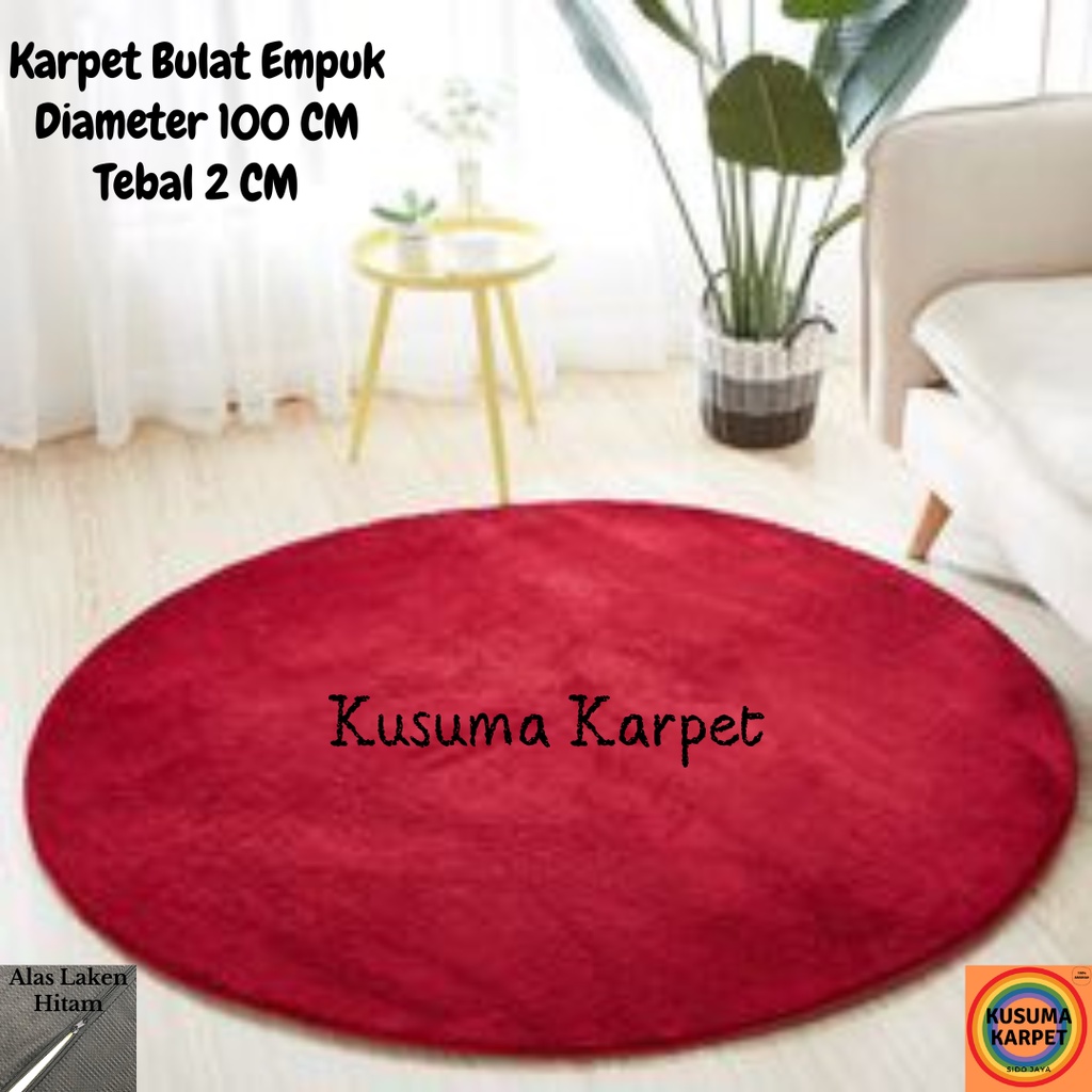 Jual Karpet Bulat Diameter 100 CM Tebal 2 CM | Shopee Indonesia
