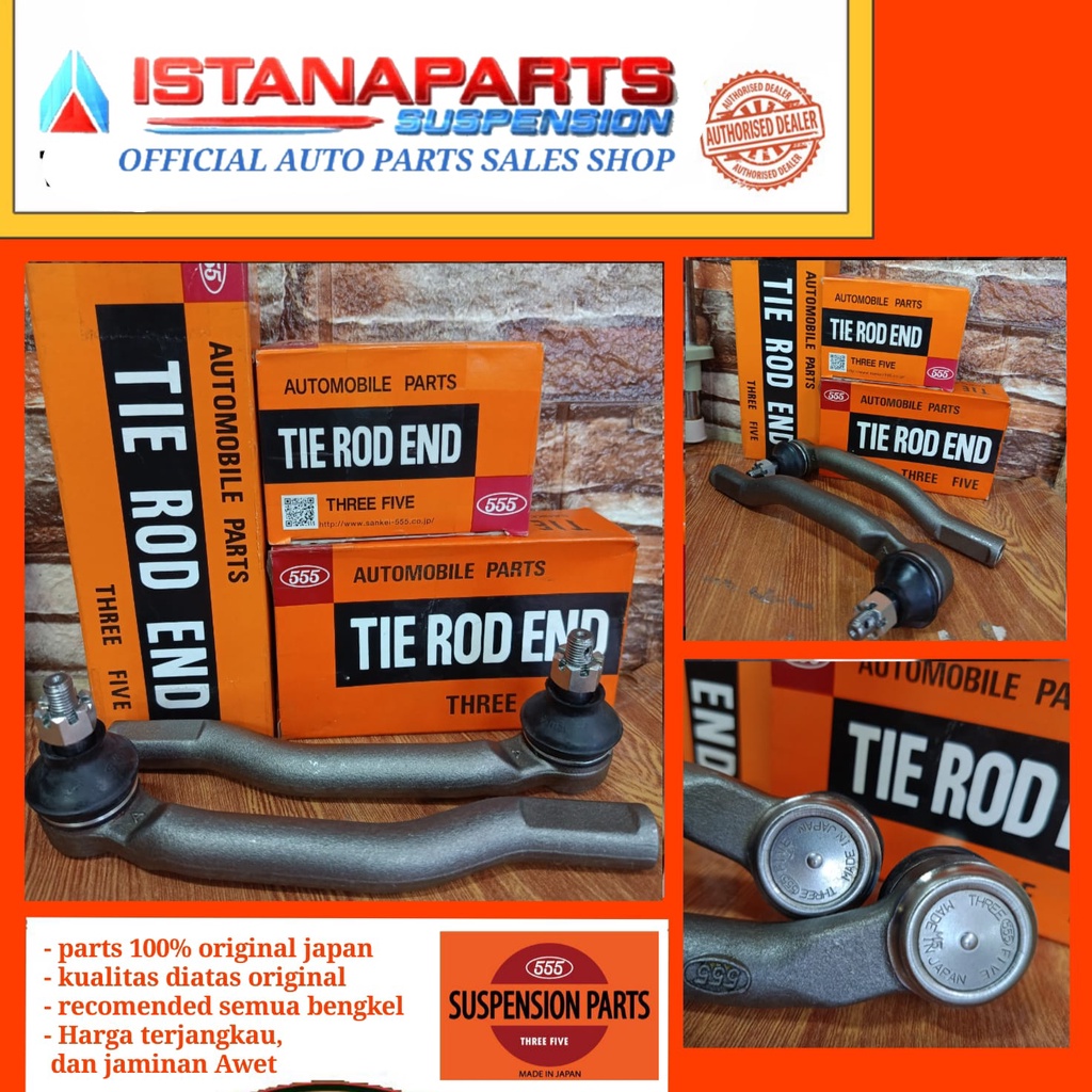 Jual TIEROD TIE ROD END TOYOTA HIACE COMMUTER ORIGINAL 555 JAPAN ASLI ...