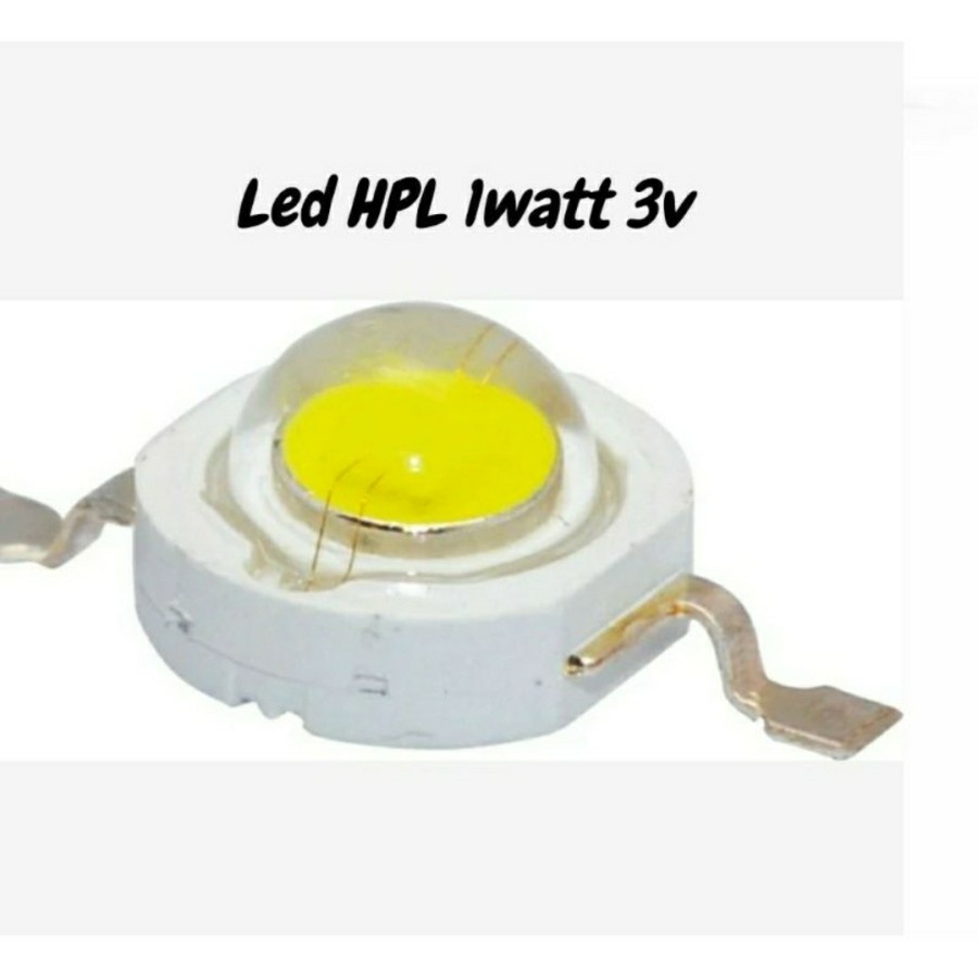 Jual LED HPL 1 W 1 Watt Heatsink 3V 3 Volt Lampu Light Emitting ...