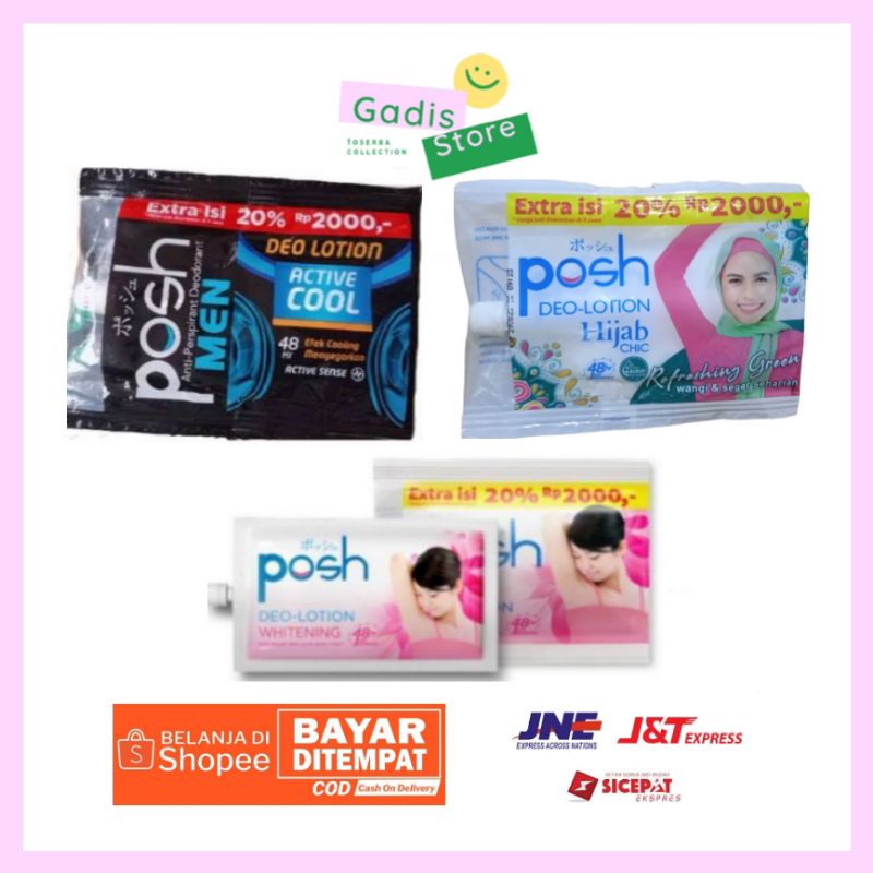 Jual Posh Deodorant Lotion Kemasan Sachet 11 gr | Shopee Indonesia