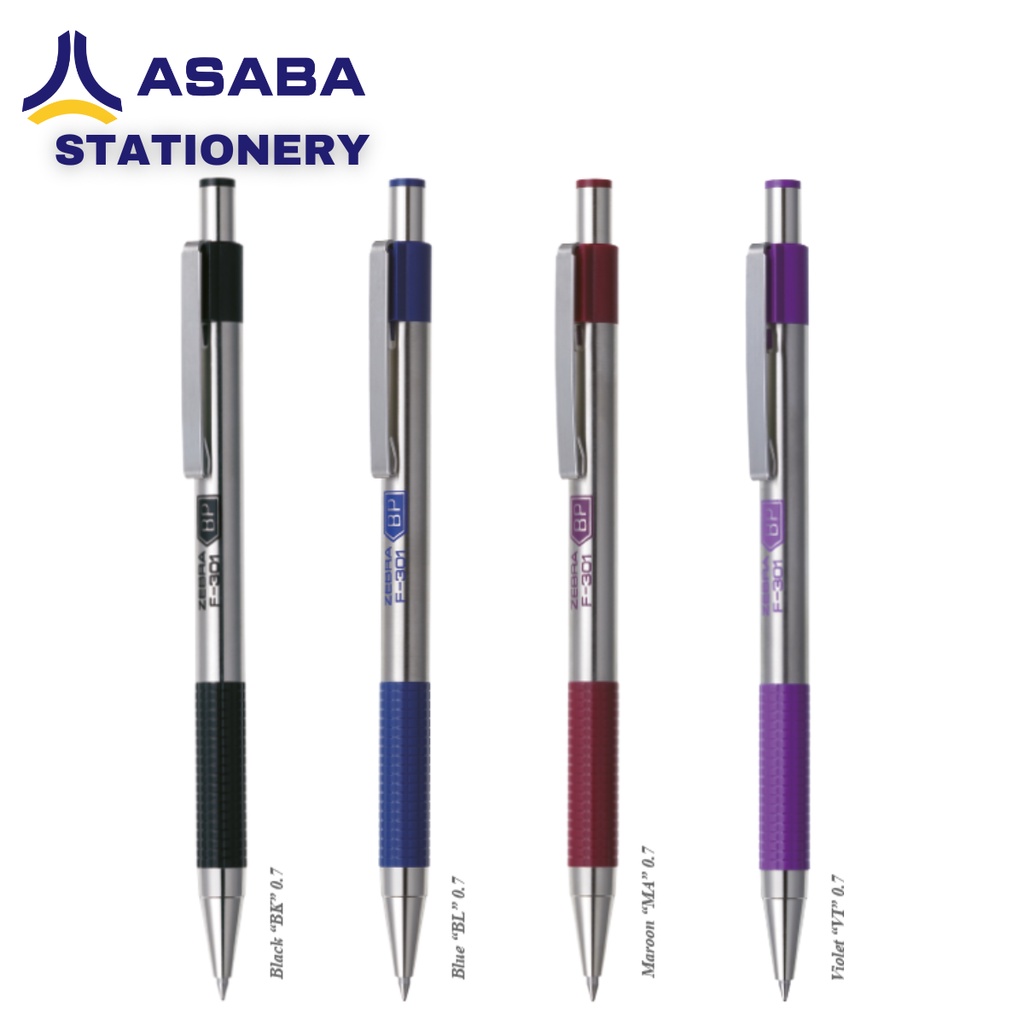 Jual Asaba Stationery - Pen/Pulpen/Bulpen Zebra Ball Pen F-301 | Shopee ...