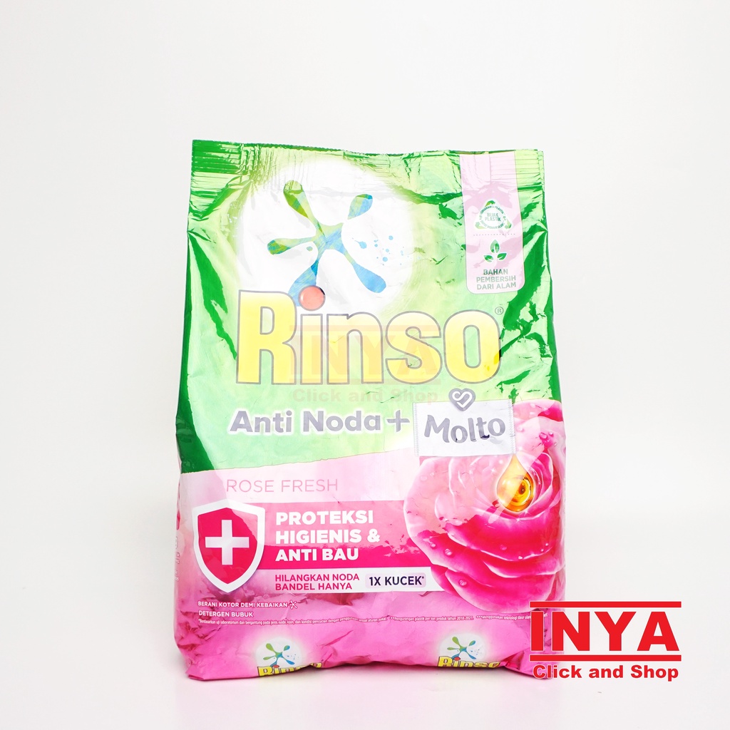 Jual RINSO MOLTO DETERJEN BUBUK ANTI NODA ROSE FRESH 770gr - Detergent ...