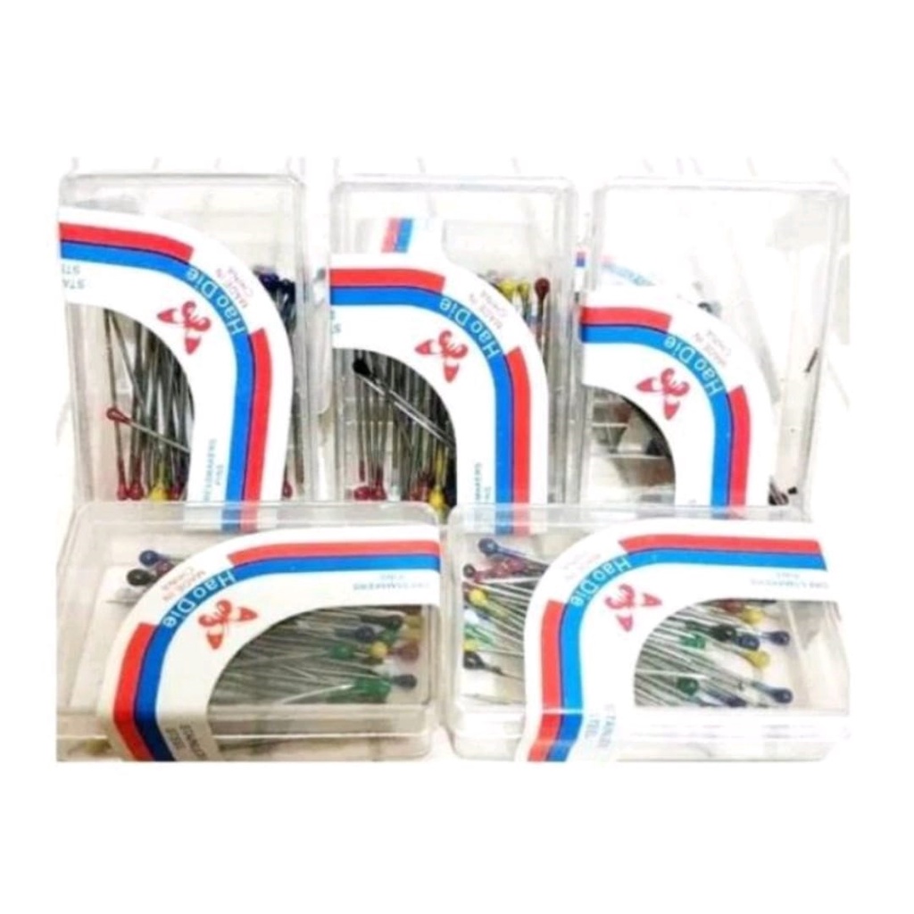 Jual Jarum pentul mini box mika premium / jarum pentul | Shopee Indonesia