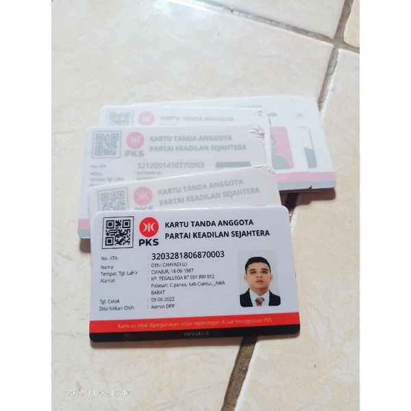 Jual KARTU ID CARD / KTA /KARTU MEMBER FREE DESAIN 2 SISI | Shopee ...