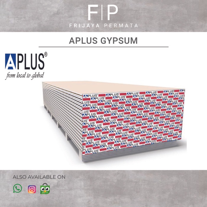 Jual Ready Stok - Aplus Gypsum Gypsumboard 9Mm | Shopee Indonesia
