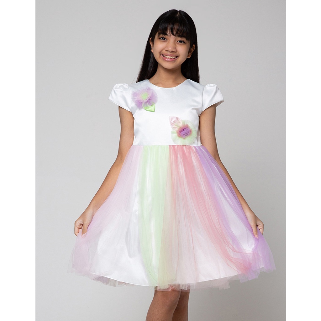 Jual Sweet Miss Midi Dress Bunga Tile Anak Perempuan 116760936 | Shopee ...