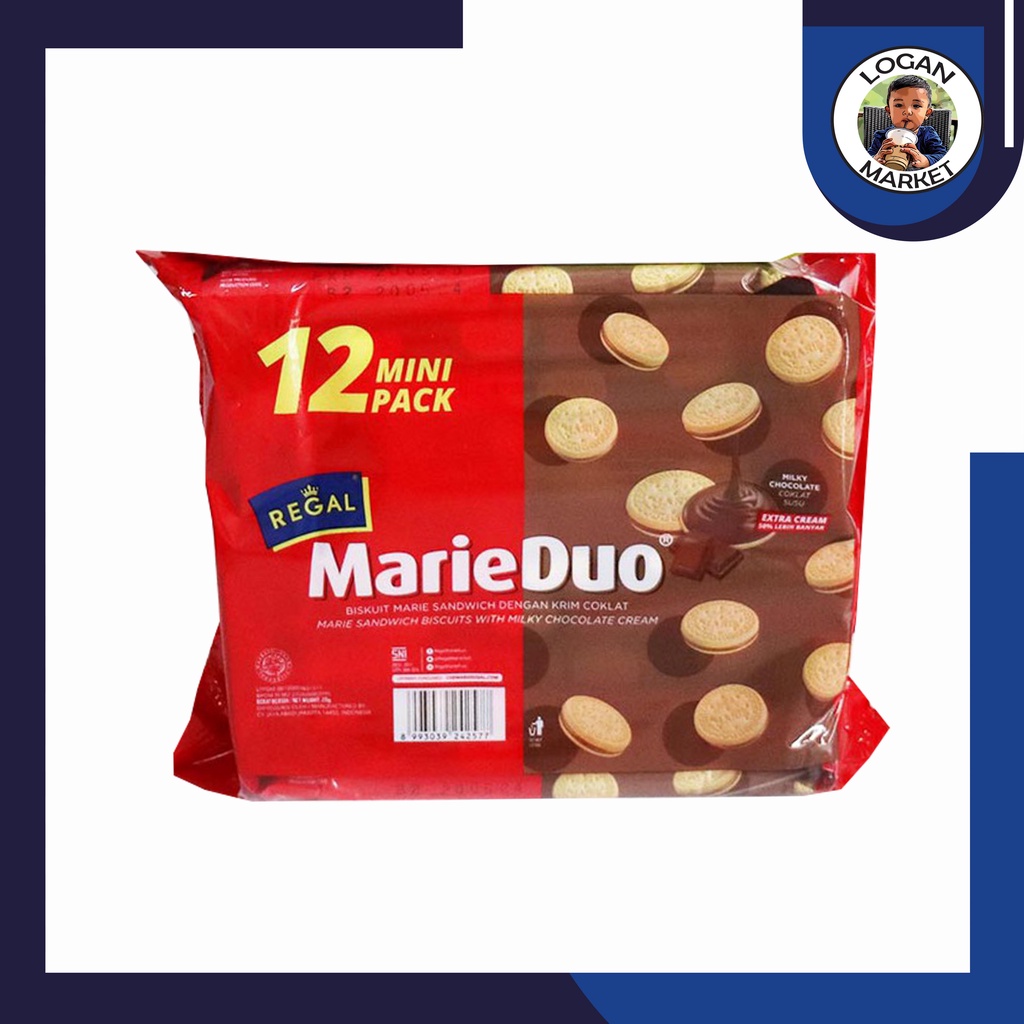 Jual Regal Biscuit Biskuit Marie Duo Coklat Isi 12 Pcs Sachet 12Pcs ...