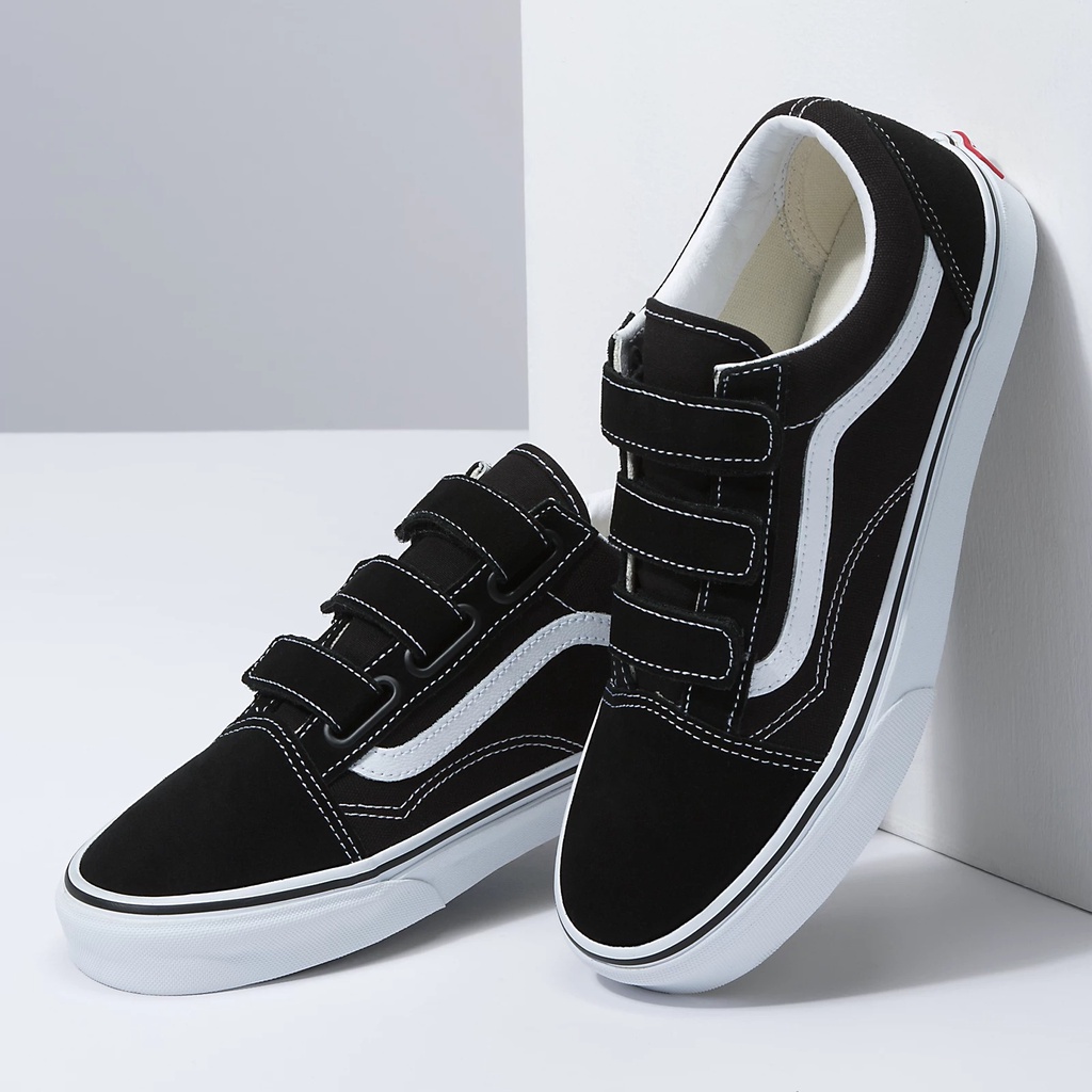 Jual Vans Oldskool Velcro Classic Black White Original 100% Original Bnib Vans Sneakers | Shopee ...
