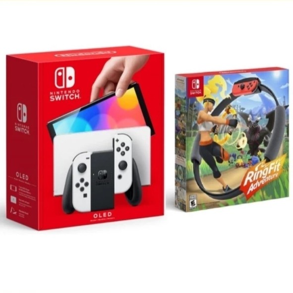Jual Nintendo Switch Oled Console +Ring Fit Adventure Bundle | Shopee ...