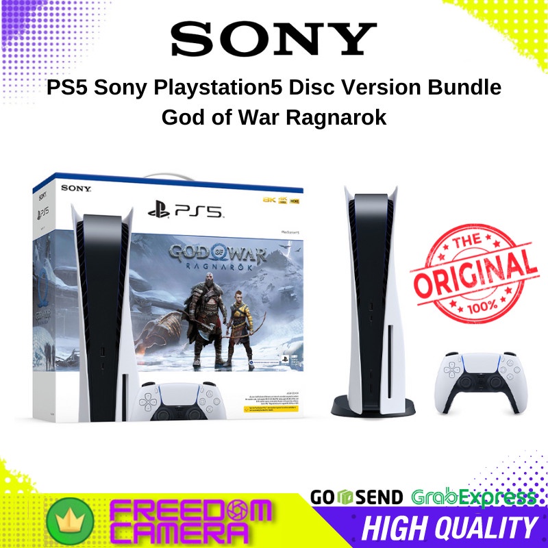 Jual PS5 Sony Playstation5 Disc Version Bundle God of War Ragnarok ...